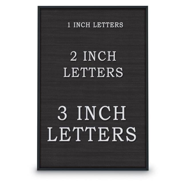 UVP UV1212A-BLACK-LICORI Licorice Black Vinyl letterboard 24' x 36 ...