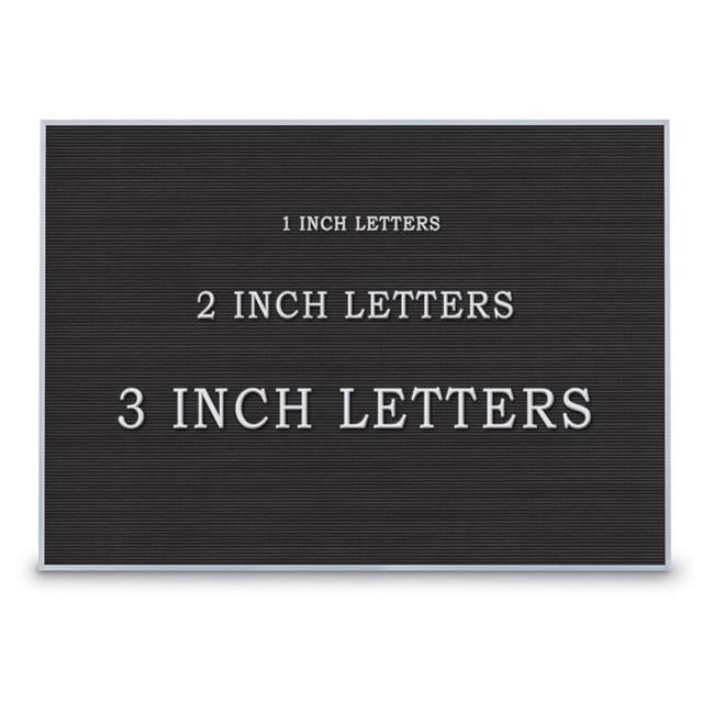 UVP UV1214A-SATIN-LICORI Licorice Black vinyl letterboard 48' x 36 ...