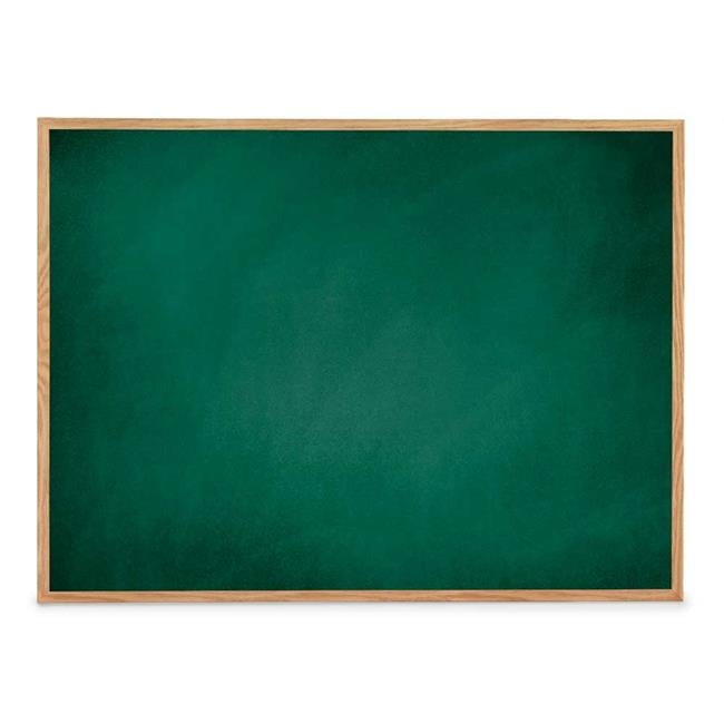 UVP UV1227MO-LTOAK-GREEN Green chalkboard 48' x 36' with Light Oak ...