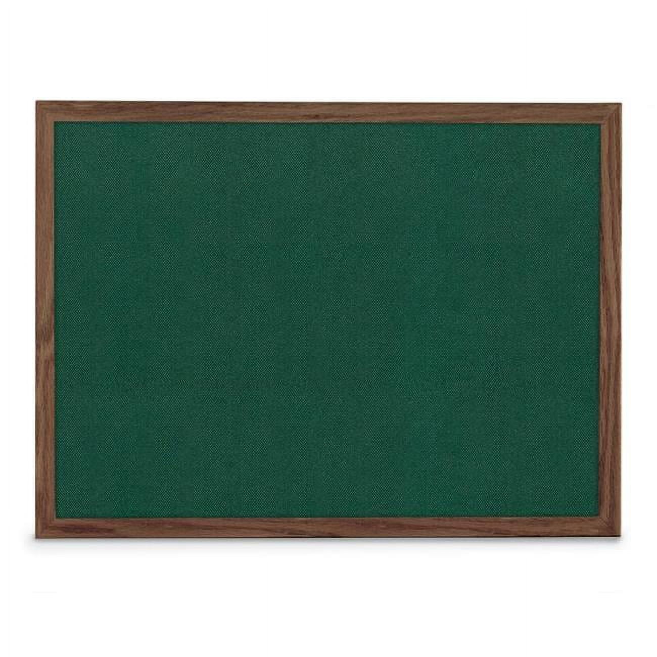 UVP UV6010AKEZ-GREEN-WALNUT Green tack board 24' x 18' with Walnut wood ...