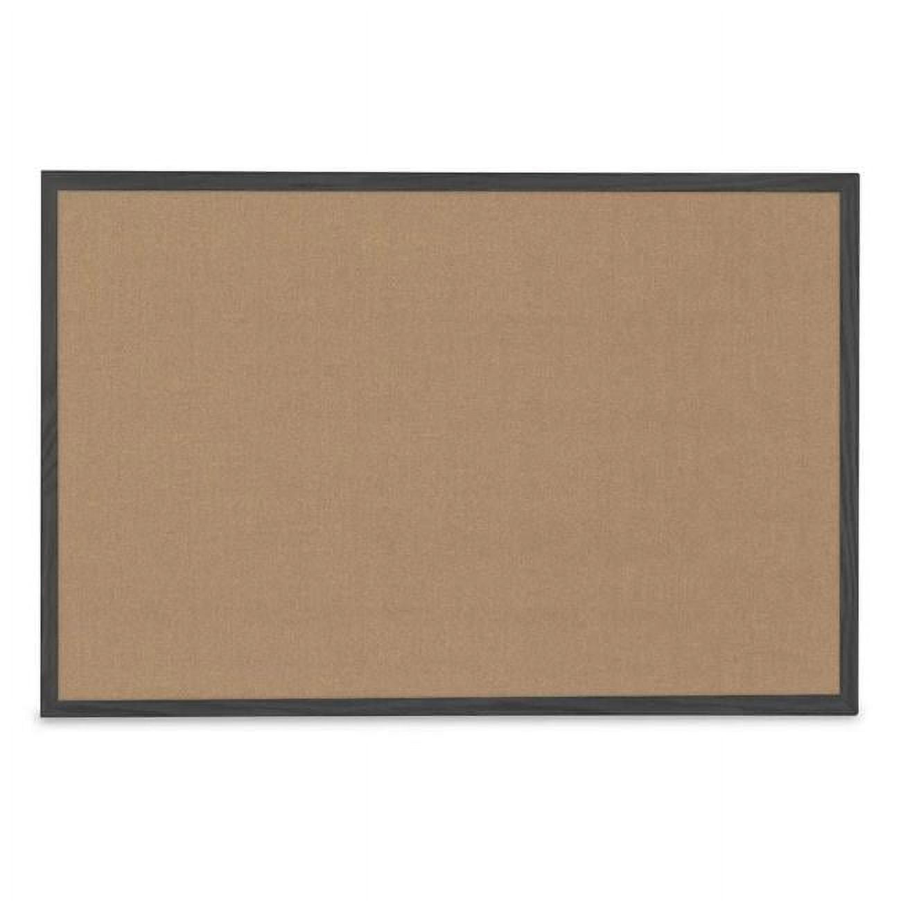 UVP UV6020AK-BLACK-BUFF Buff fabric corkboard with black wood frame 36 ...