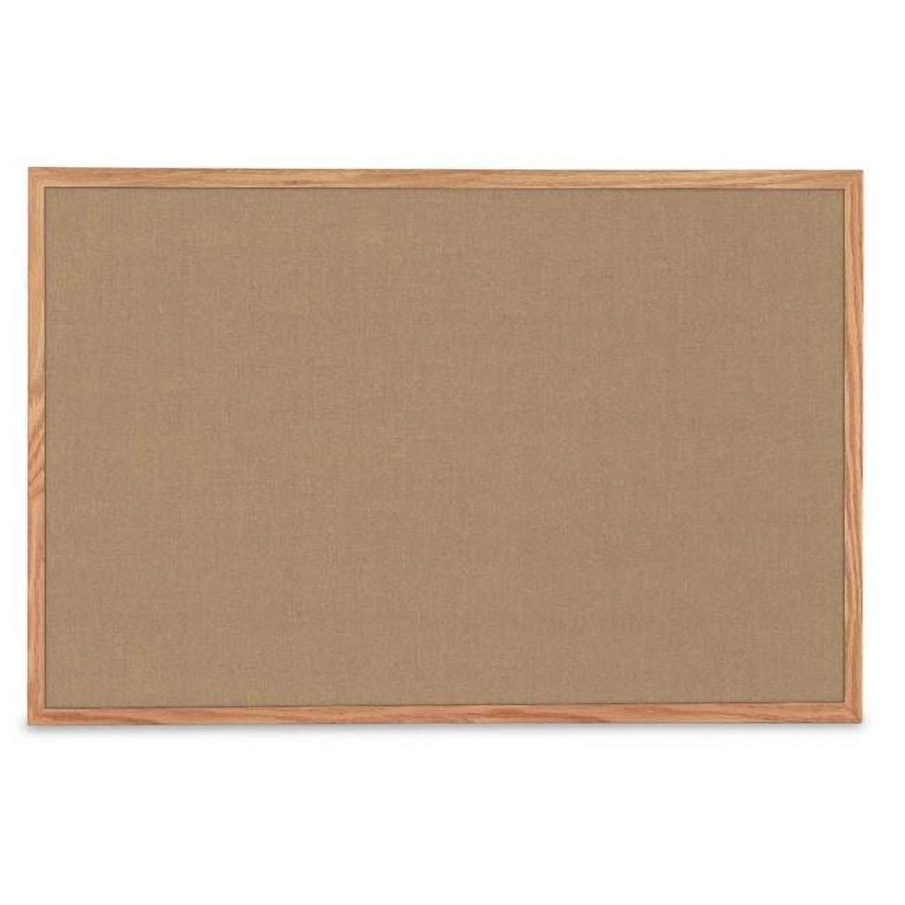 UVP UV6020AK-LTOAK-BUFF Buff fabric corkboard with light oak wood frame ...