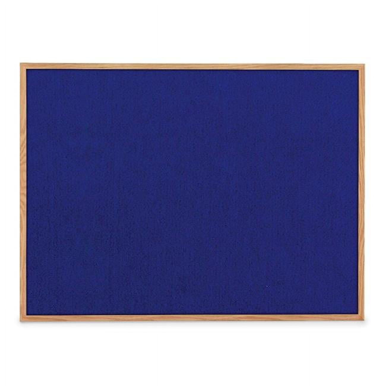 UVP UV6030AKEZ-BLUE-LTOAK Blue tack board 48' x 36' with Light Oak wood ...