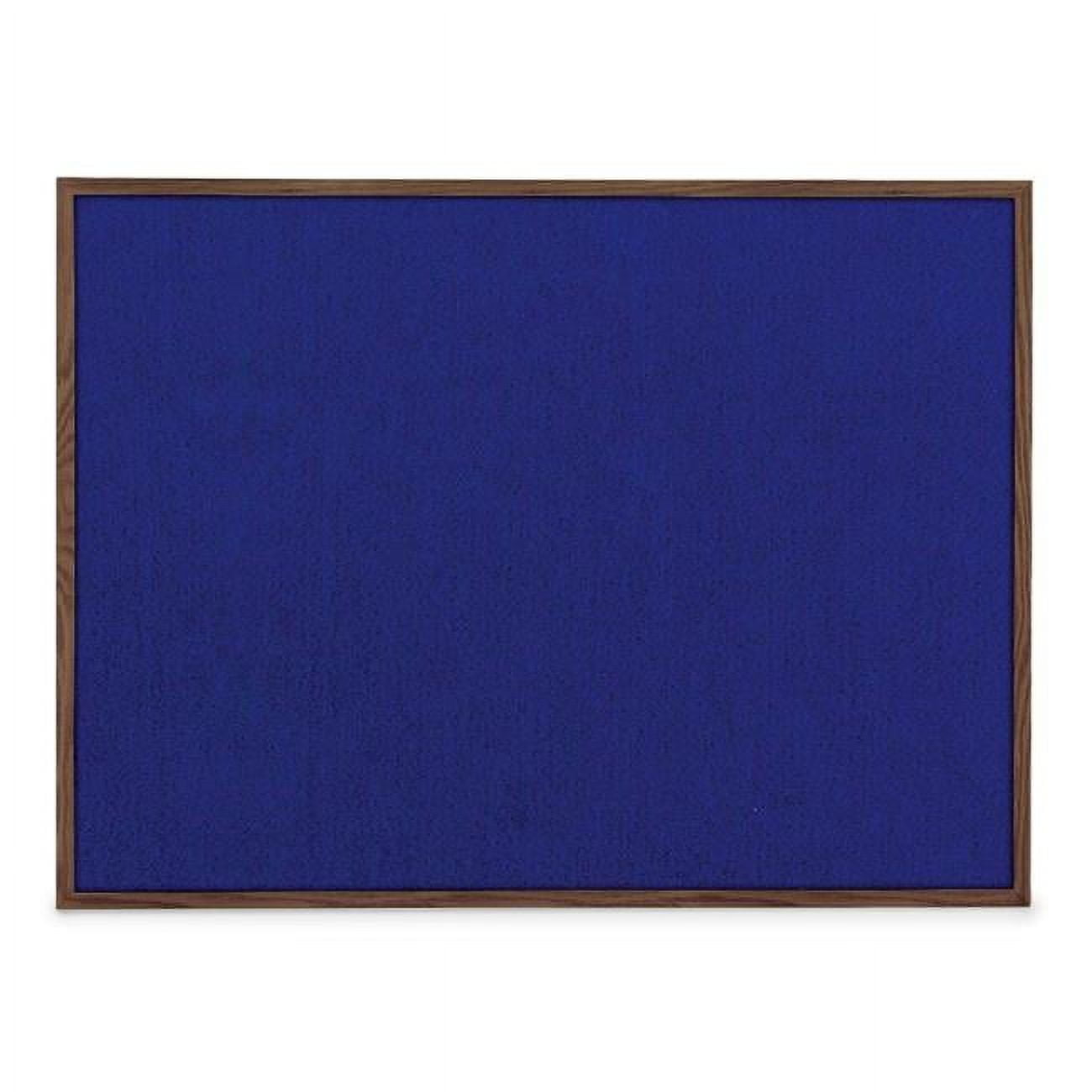 UVP UV6030AKEZ-BLUE-WALNUT Blue tack board 48' x 36' with Walnut wood ...