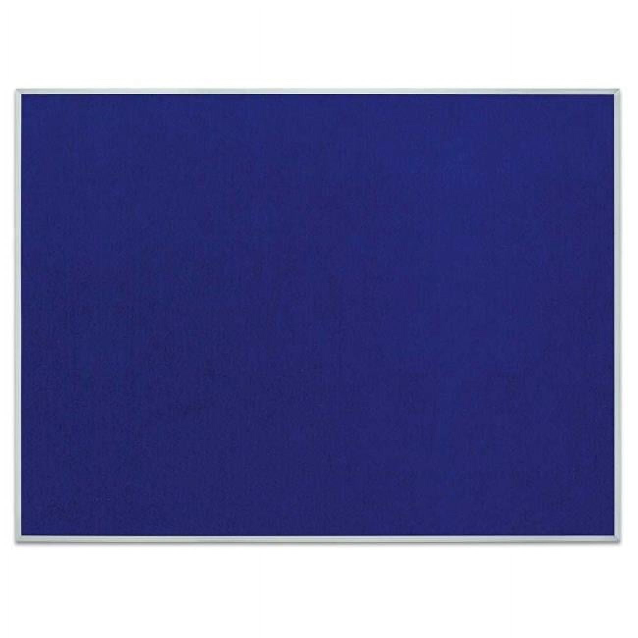 UVP UV642AEZ-BLUE-SATIN Blue tack board 48' x 36' with Satin aluminum ...