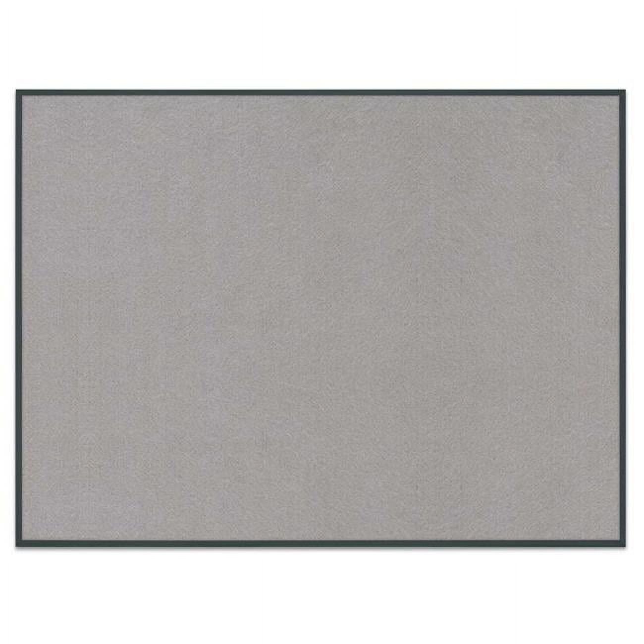 UVP UV642AEZ-GREY-BLACK Grey tack board 48' x 36' with Black aluminum ...