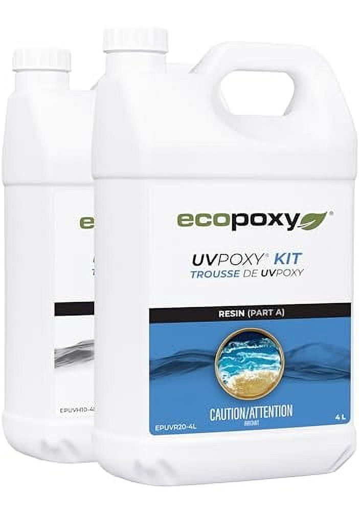 UVPoxy Table Top Coating & Art Epoxy Resin Kit - 2.11 Gal / 8L: Fast ...