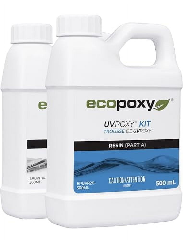 UVPoxy Table Top Coating & Art Epoxy Resin Kit - 33.81 FL Oz / 1L: Fast ...