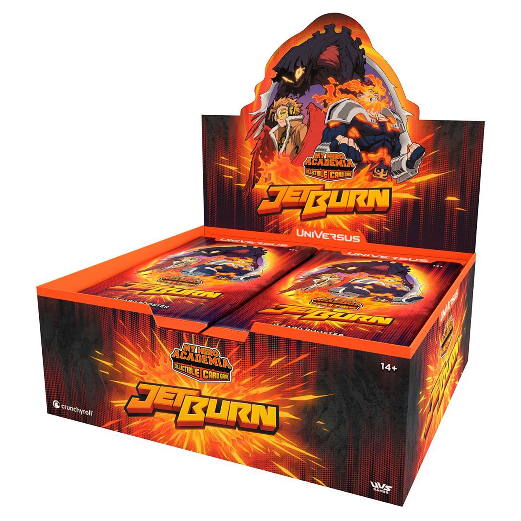 UVS Games My Hero Academia CCG Jet Burn Booster Display, 24 Packs, 150 ...