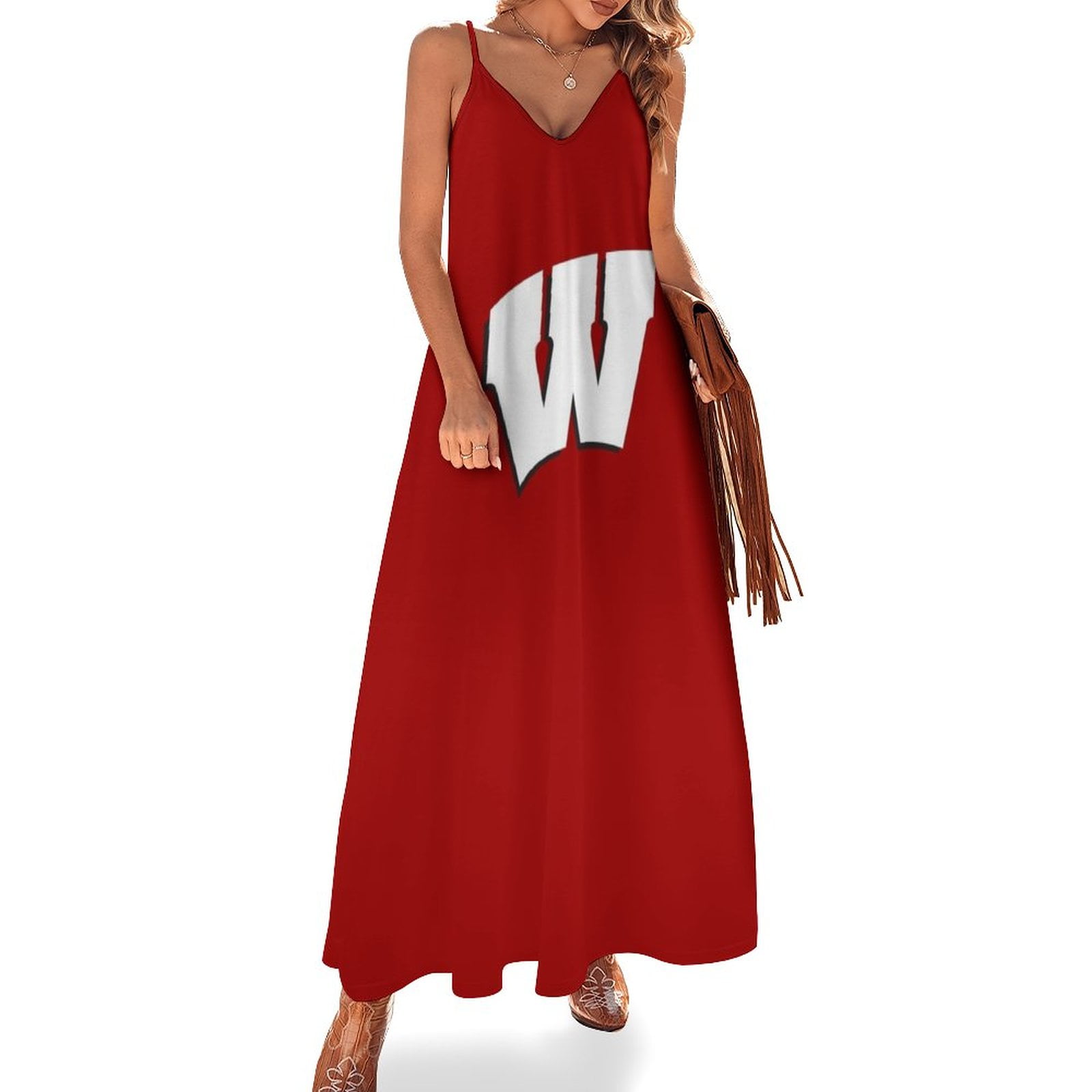 UW Badgers Apparel Sleeveless Dress prom dress long dress women elegant ...