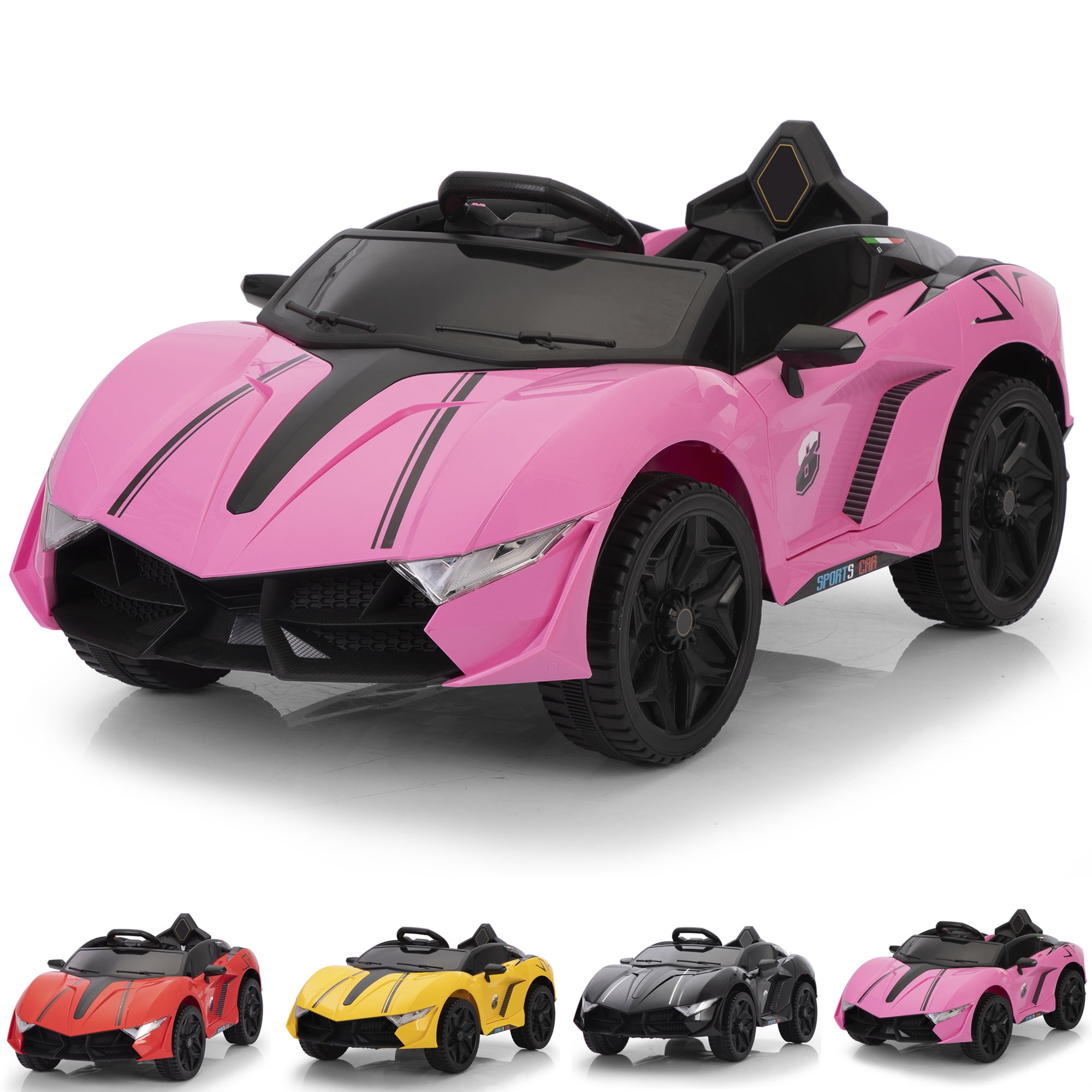 UWR-Nite 12V Kids Electric Ride On Sports Car Toy w/ 3 Speeds Parent ...