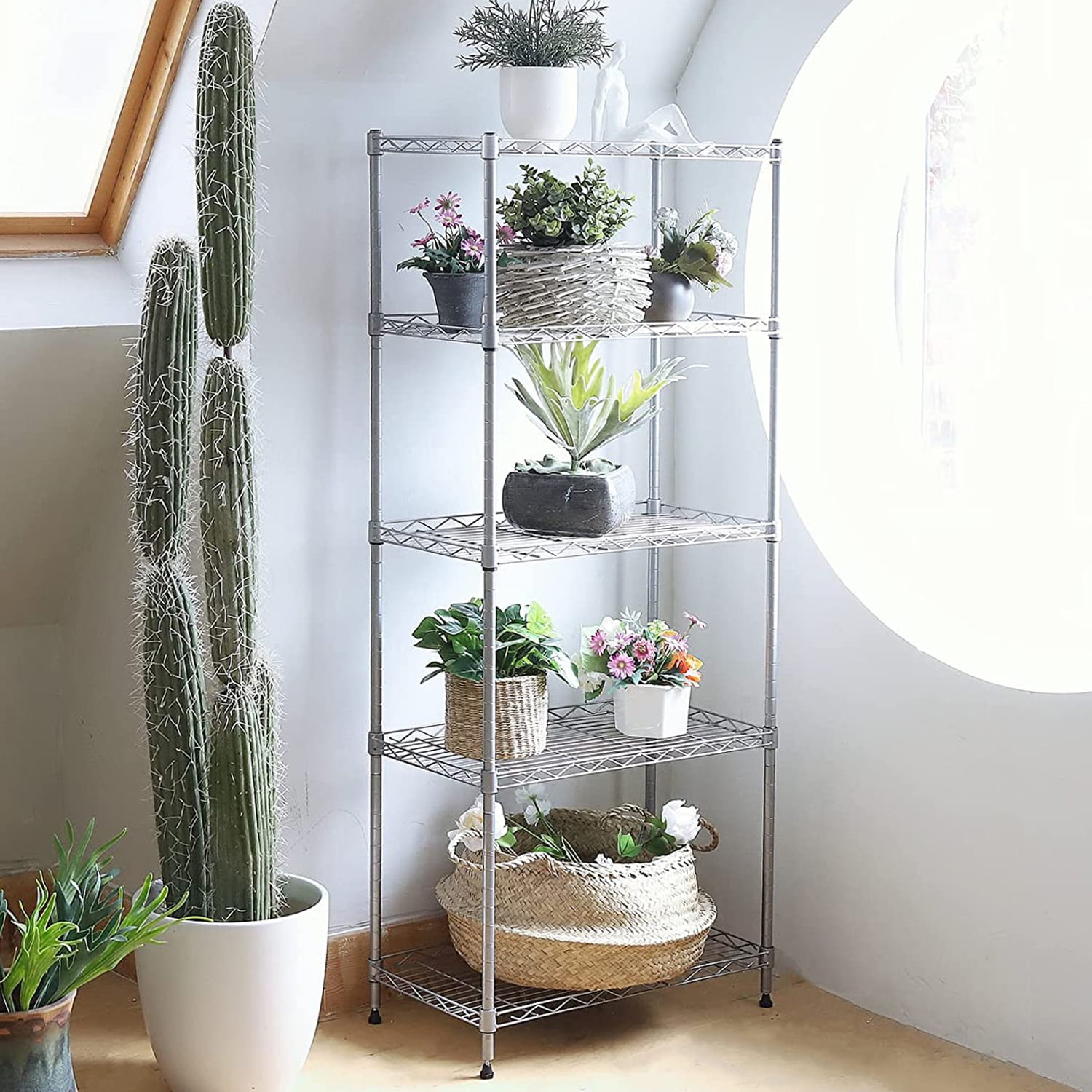 UWR-Nite 5-Wire Shelving Metal Storage Rack Adjustable Shelves ...