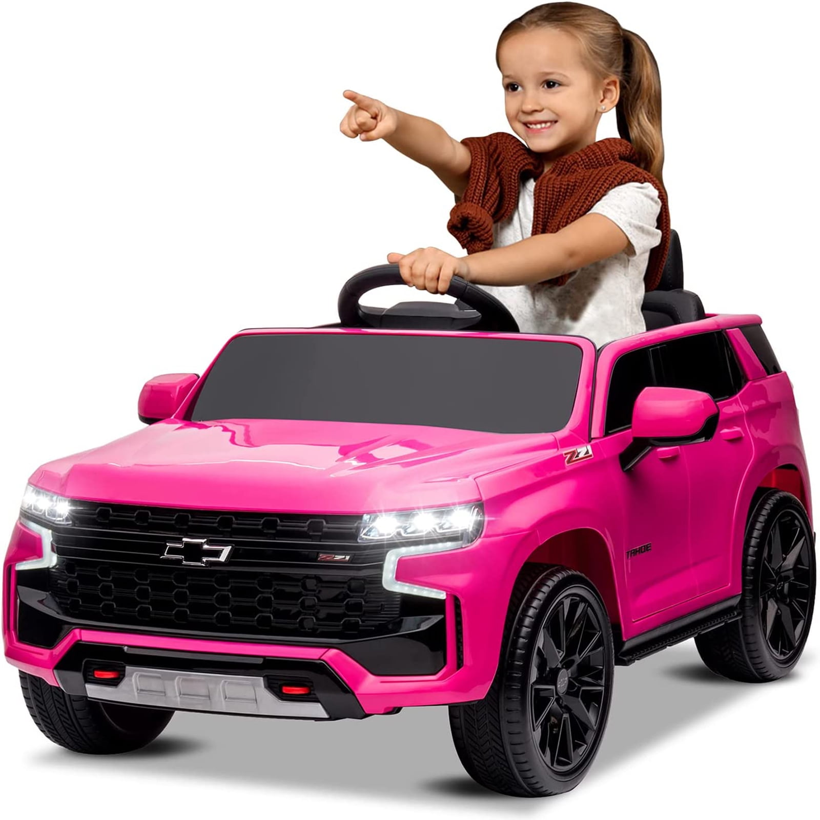 UWR-Nite Kids Ride on Car with Remote Control, Compatible for Chevrolet ...