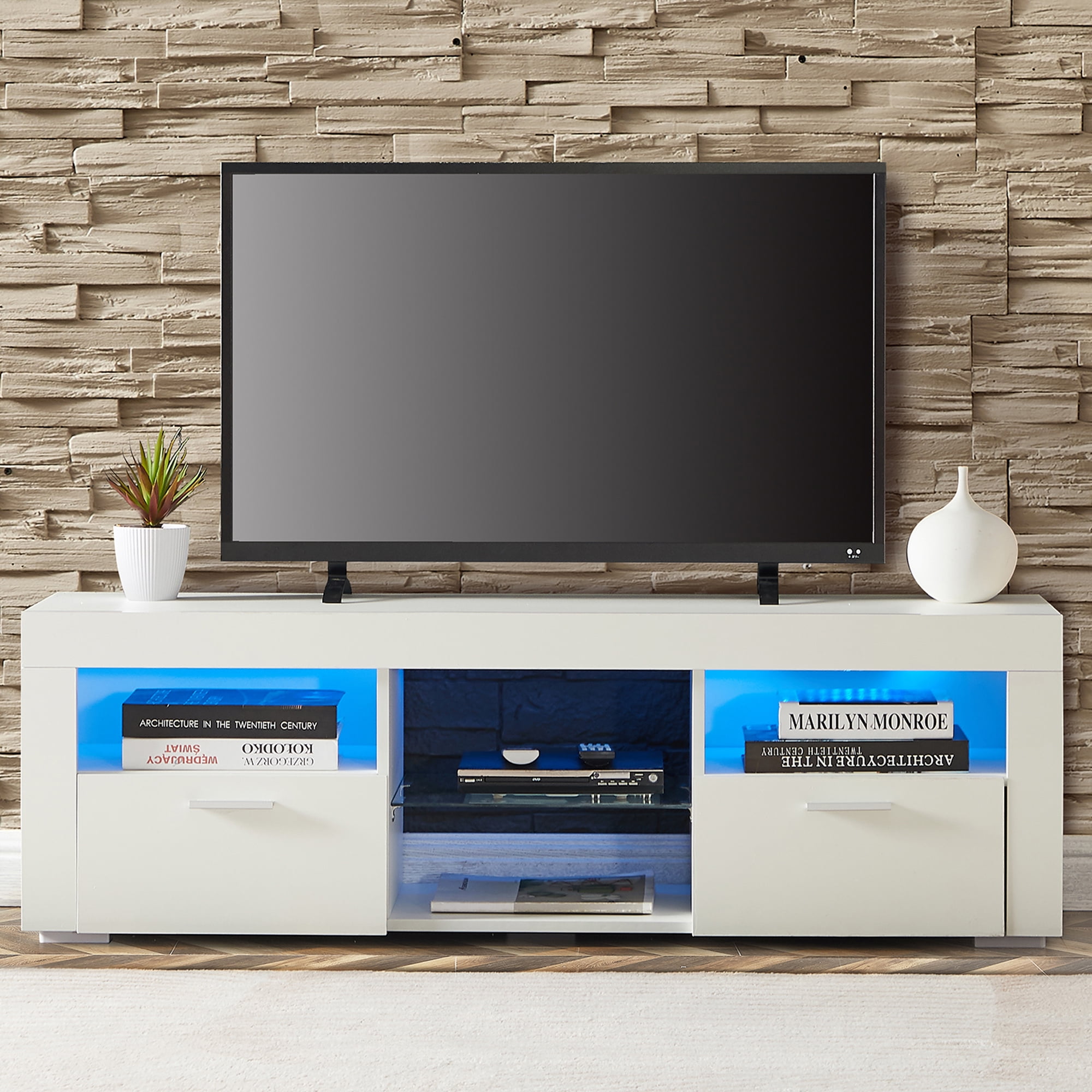 UWR-Nite TV Stand for 55 inch TV with Storage - Entertainment Center ...