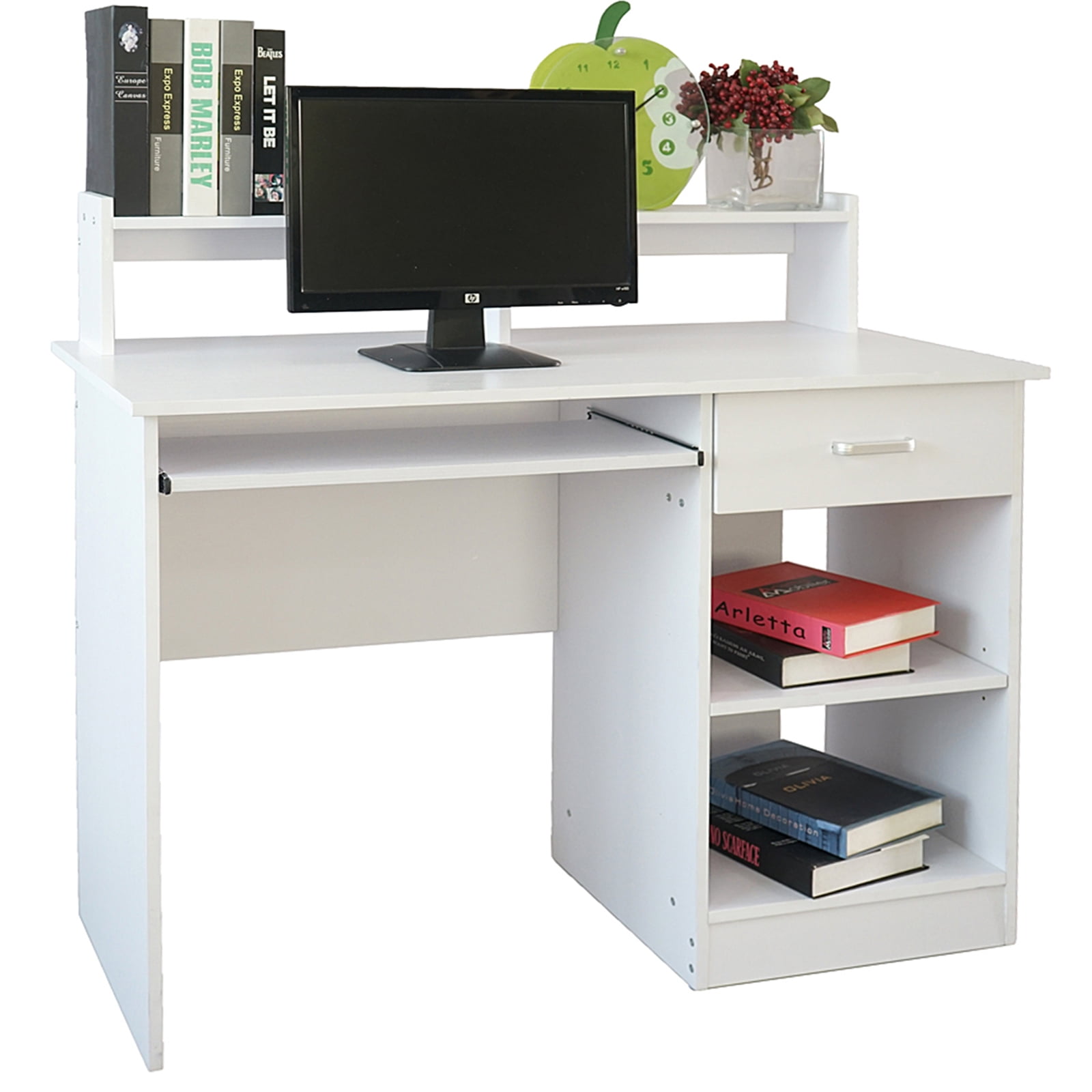 UWR-Nite Writing Computer Desk with Keyboard Tray & Drawer, Home Office ...