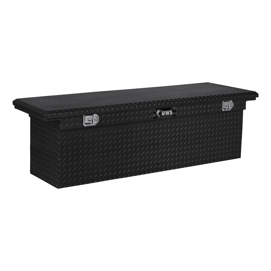 UWS 69-Inch Gloss Black Aluminum Deep Truck Tool Box with Low Profile ...