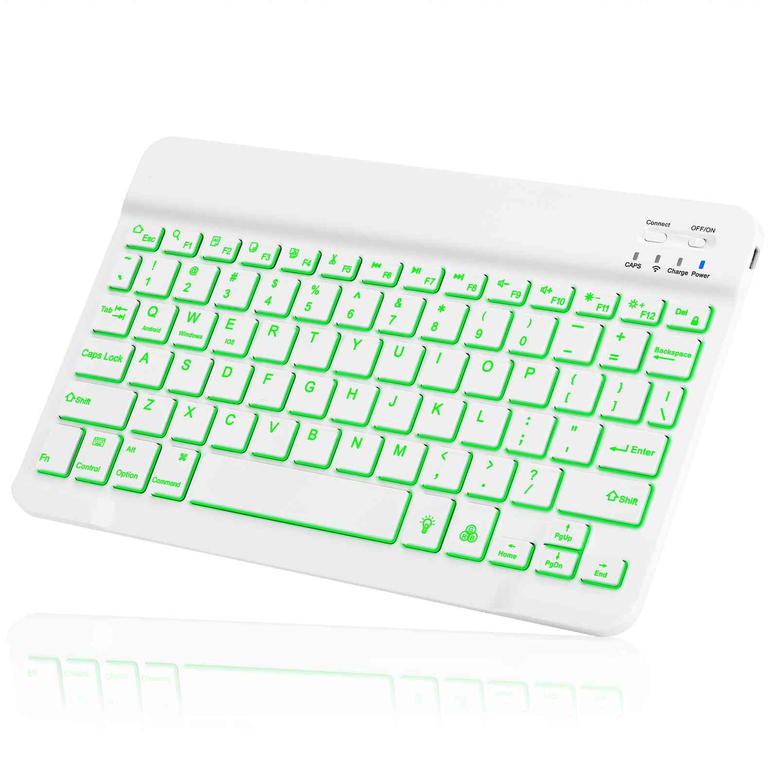 UX030 Lightweight Ergonomic Keyboard with Background RGB Light, Multi ...