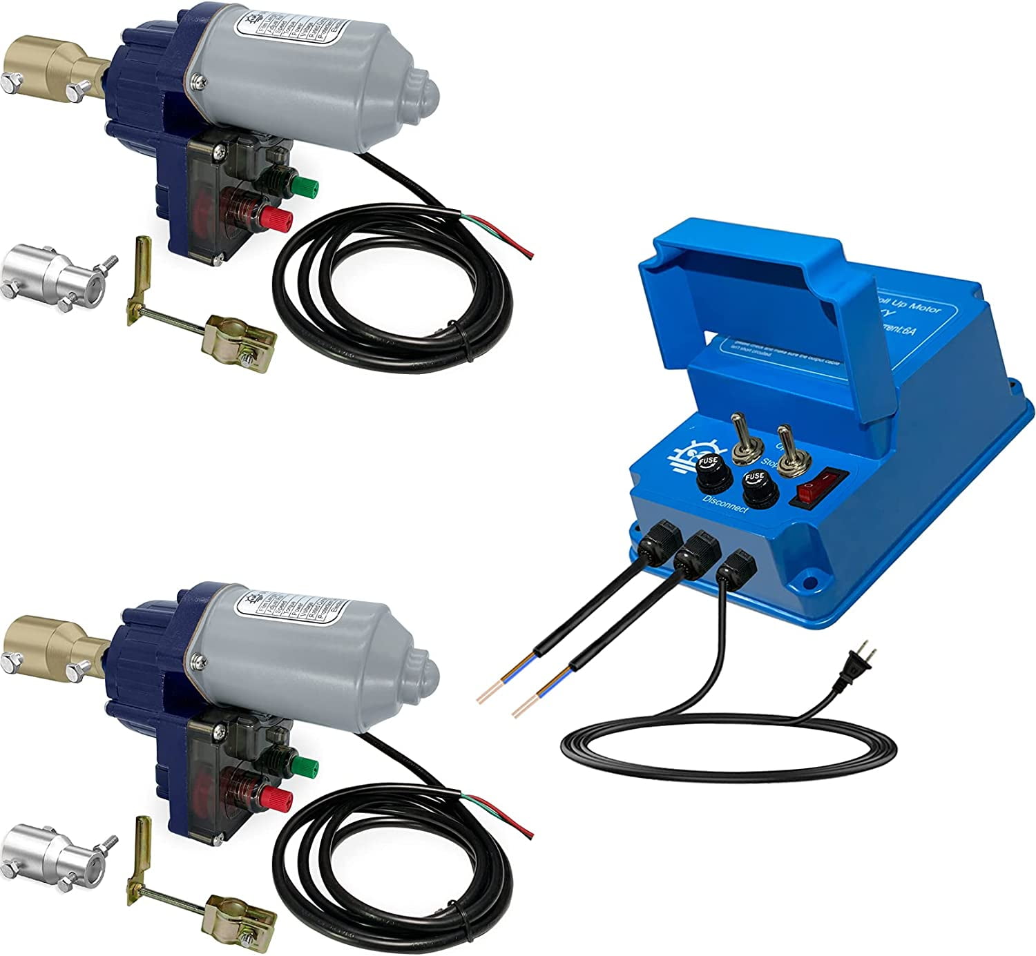 UYGALAXY Electric Greenhouse Venting Kit: Roll Up Motors with ...