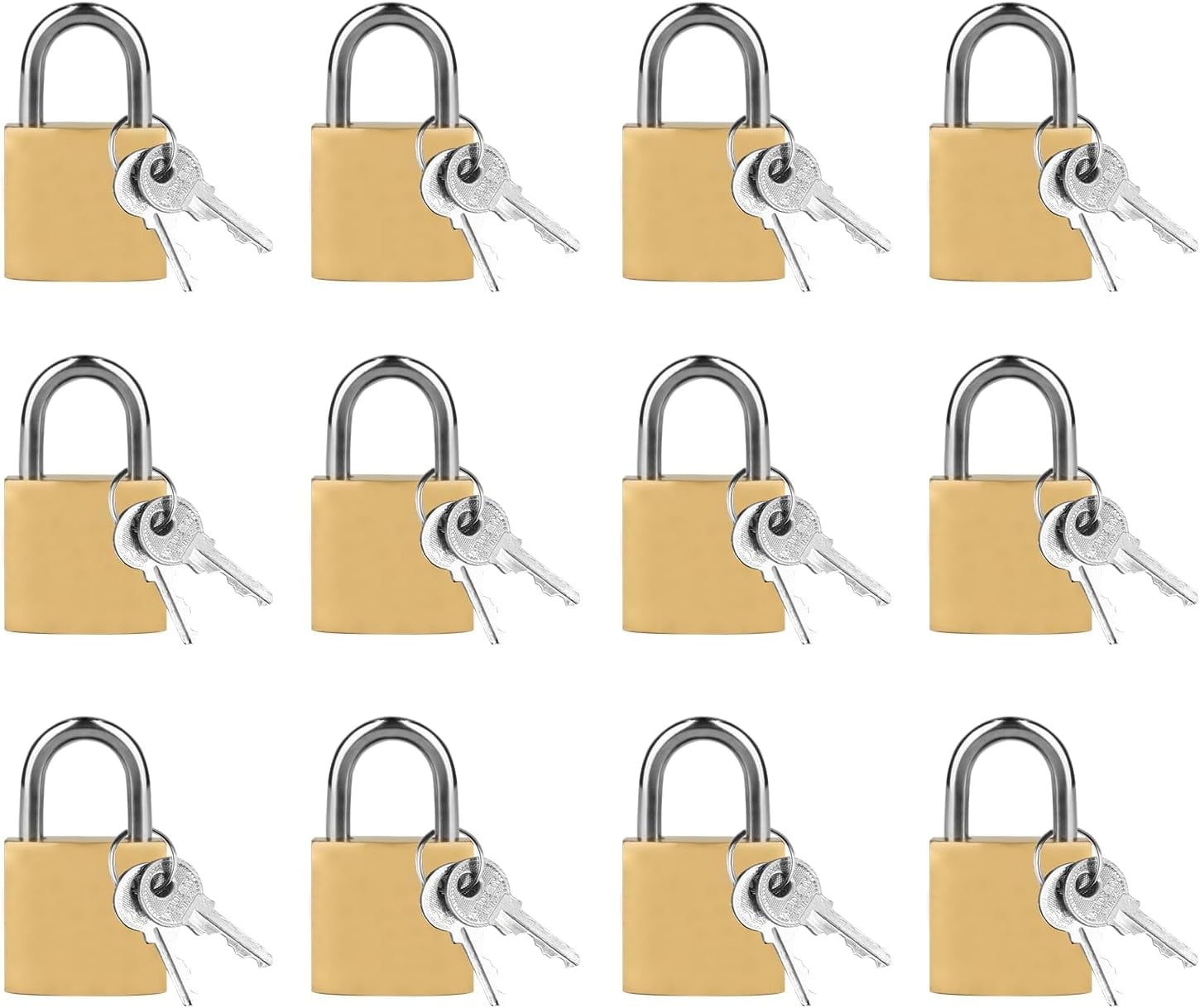 UYGDUY-12 Pcs Suitcase Locks with Keys, Lockers Locks with Different ...