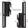 UYGDUY-2 PCS #711 Bed Frame Bracket Adapter, Bolt-On to Hook-On ...