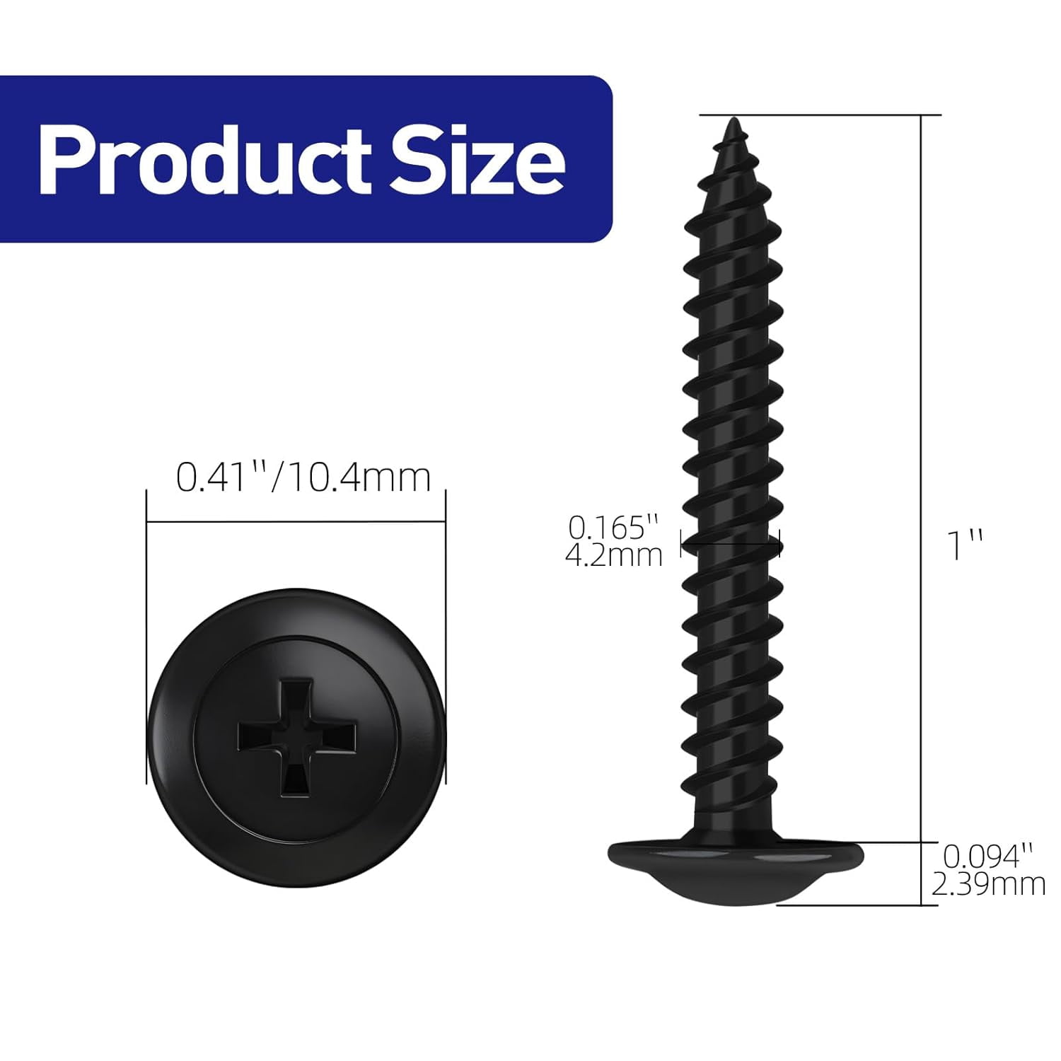 UYGDUY-#8 x 1 Truss Head Fast Self Tapping Screws, Alloy Steel Wood ...