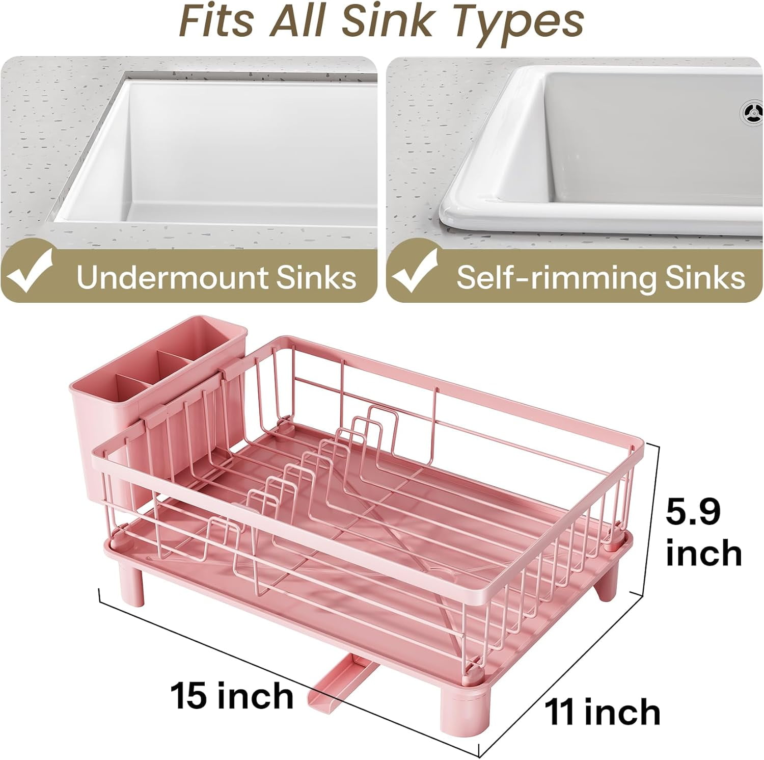 UYGDUY-Dish Drying Rack - Small Dish Rack for Kitchen Counter ...