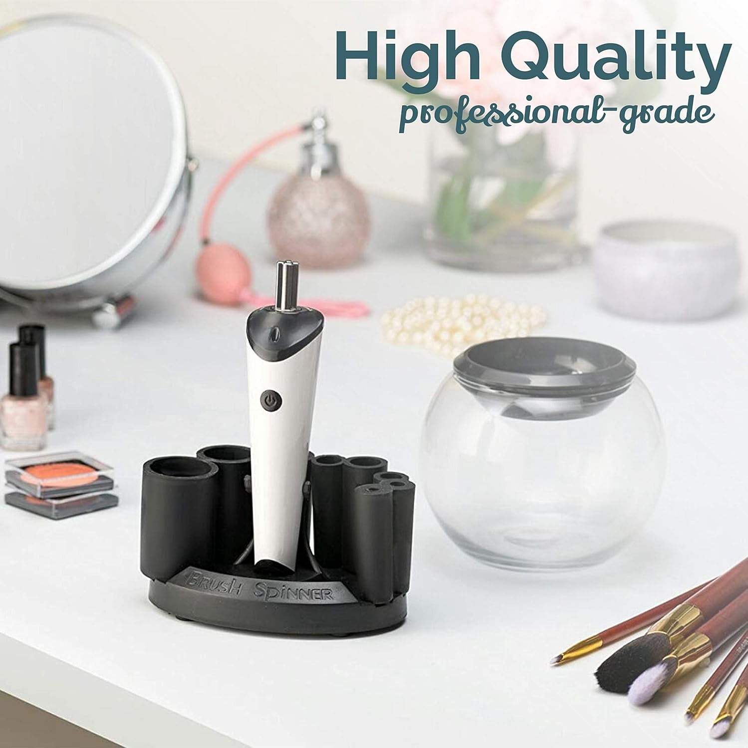 UYGDUY-Electric Makeup Brush Cleaner Machine with Cleaning Solution ...