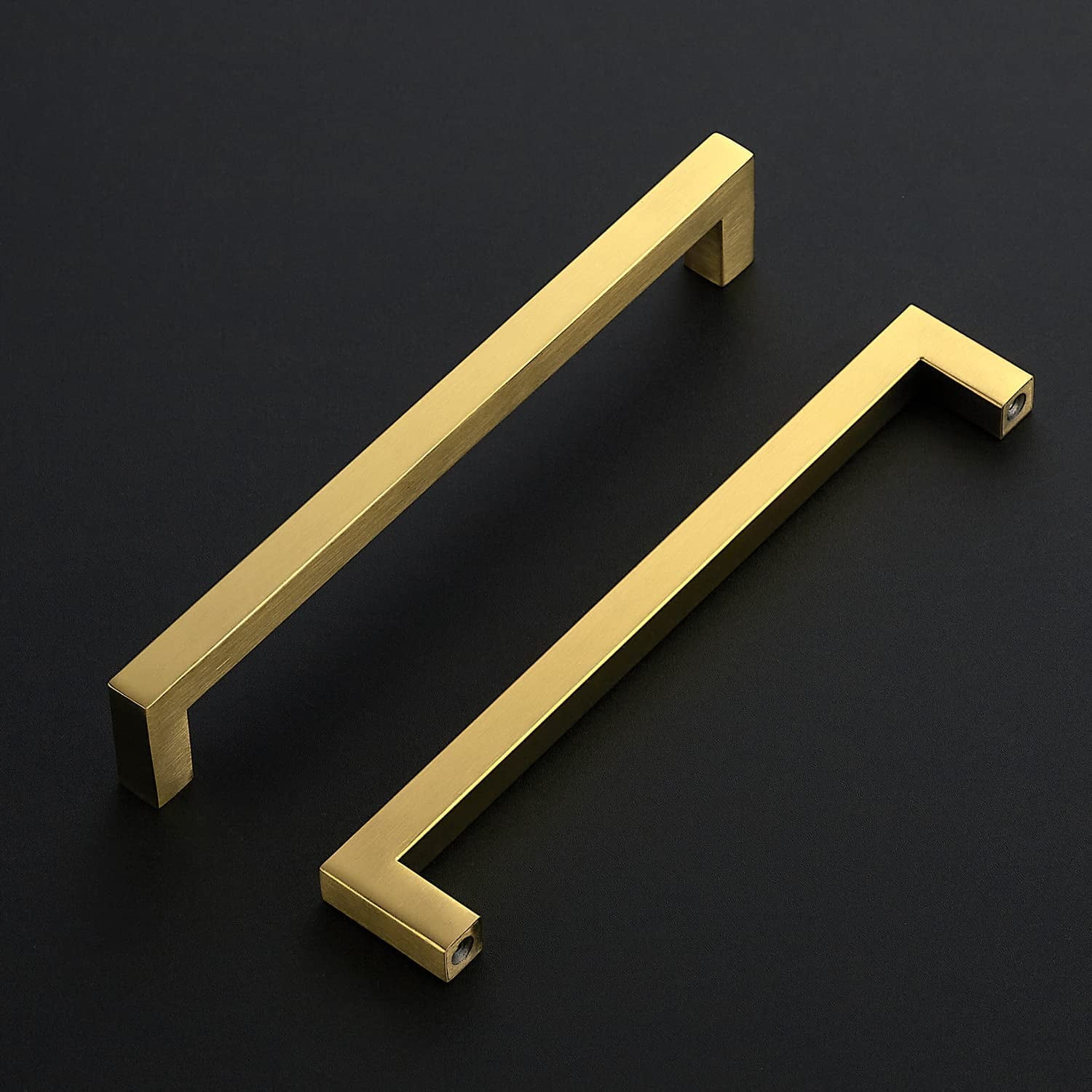 UYGDUY-Gold Cabinet Pulls Brushed Brass Kitchen Cabinet Handles Come ...