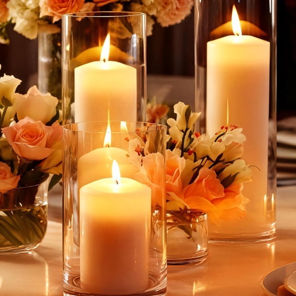 Hurricane Candles and Holders for Home Decor with Elegant Styles