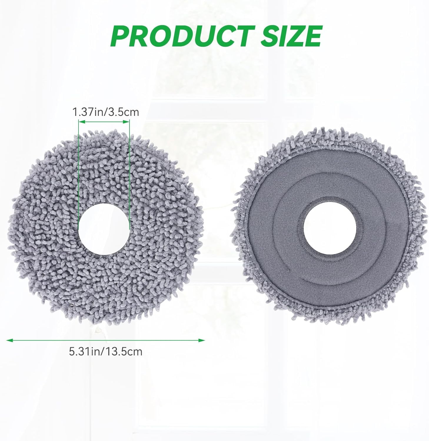 UYGDUY-Microfiber Mop Pads for Roborock Q Revo/Qrevo S/Qrevo Pro/Qrevo ...