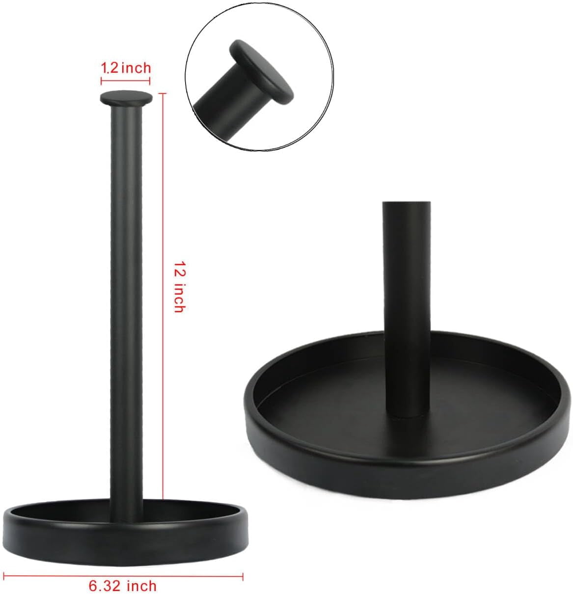 UYGDUY-Paper Towel Holder Stand, Countertop Paper Towel Holder ...