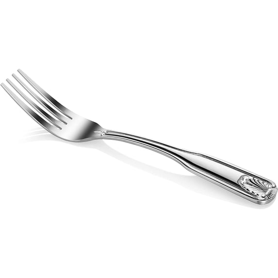 UYGDUY-Shell Pattern 18/0 Stainless Steel Dinner Fork, 7.7-Inch, Set of ...