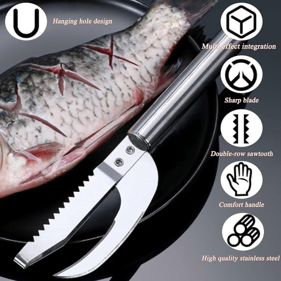 UYGDUY-Stainless Steel Fish Maw Knife,3 In 1 Fish Maw Knife ...