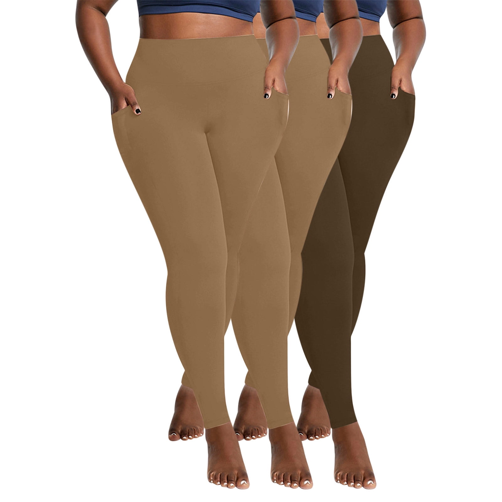 UYISJ Women's 3 Pack High Waisted Leggings Tummy Control Seamless ...