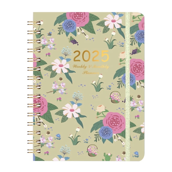 UYUH ‌2025 A5 Premium Leather Calendar Planner Customizable Logo & Time ...