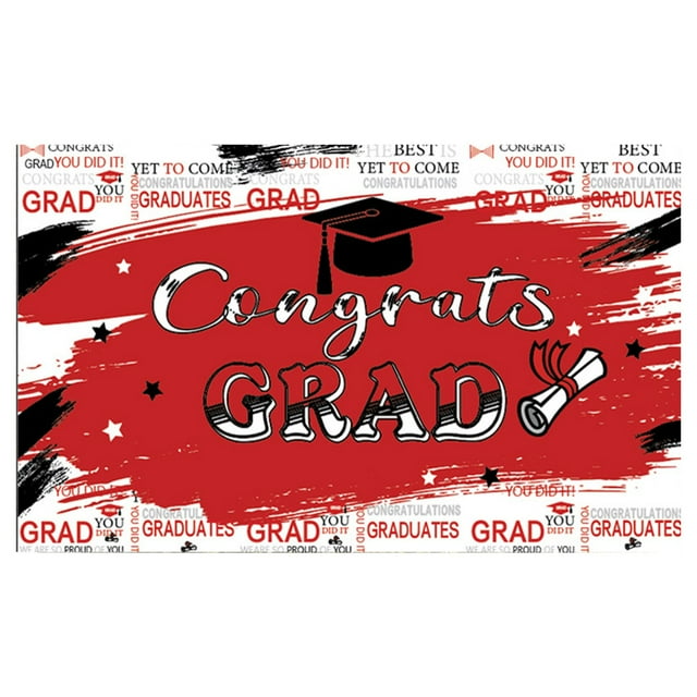 UYUH 2025 Graduation Banner Backdrop Cap Balloon Decor Premium Photo ...