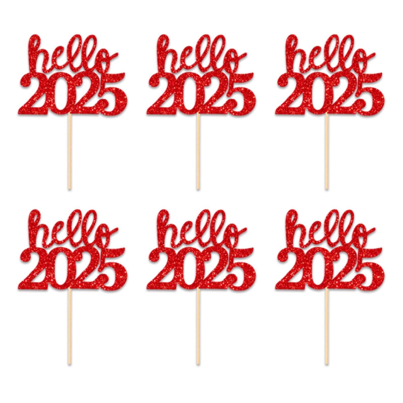 UYUH 25th Birthday Cupcake Toppers Set | Twenty Five Gold & Silver Cake ...