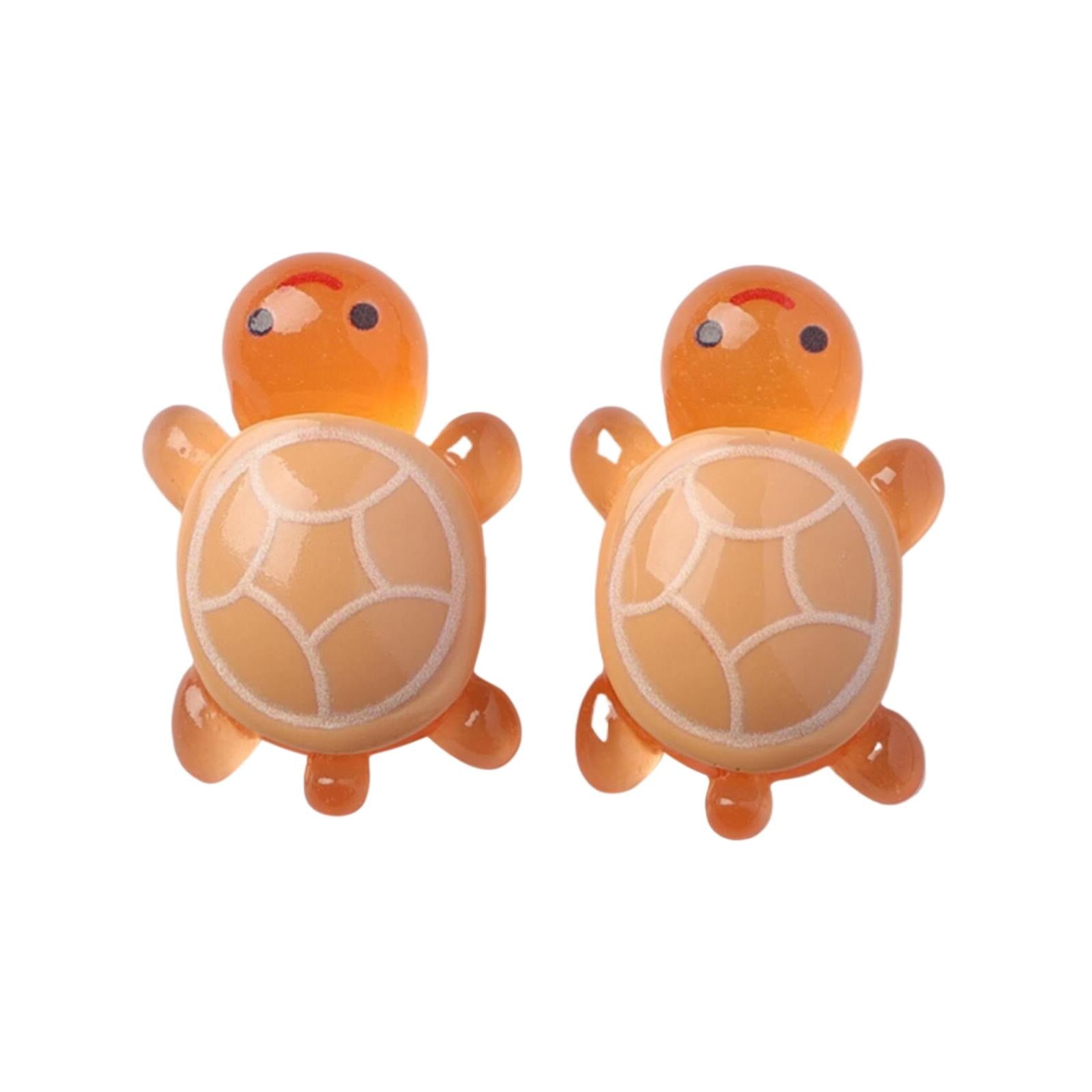 UYUH 2Pcs Mini Resin Animals Sea Turtles Tiny Resin Turtles Figurines ...