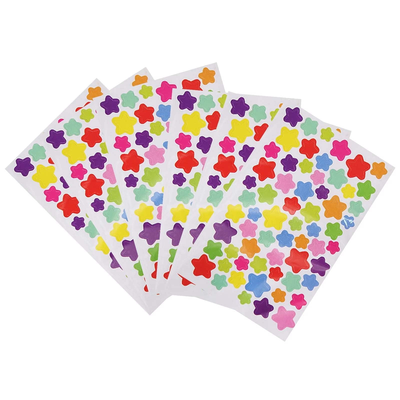UYUH 6 Sheets Mini Star Stickers Cute Small Star Stickers for Kids Girl ...