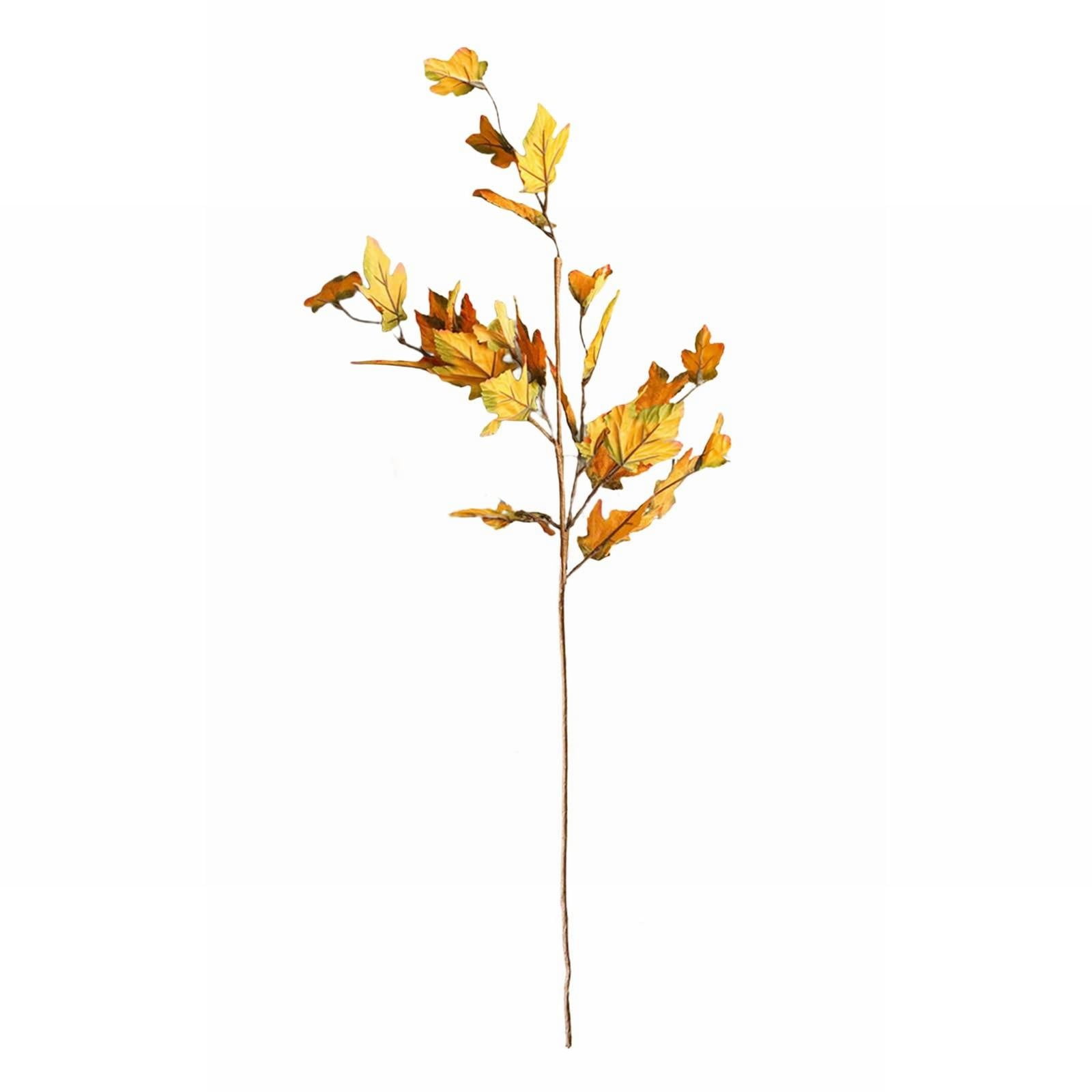 UYUH Artificial Autumn Leaves Maple Leaves Branches Fall Leaves Stems ...