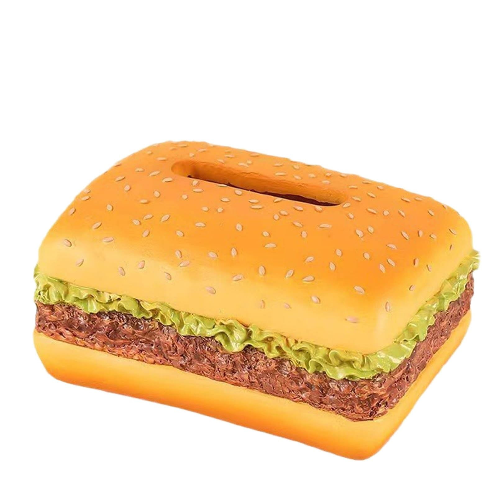 UYUH Burger Tissue Box Creative Retro Living Room Tissue Box Home Fun ...