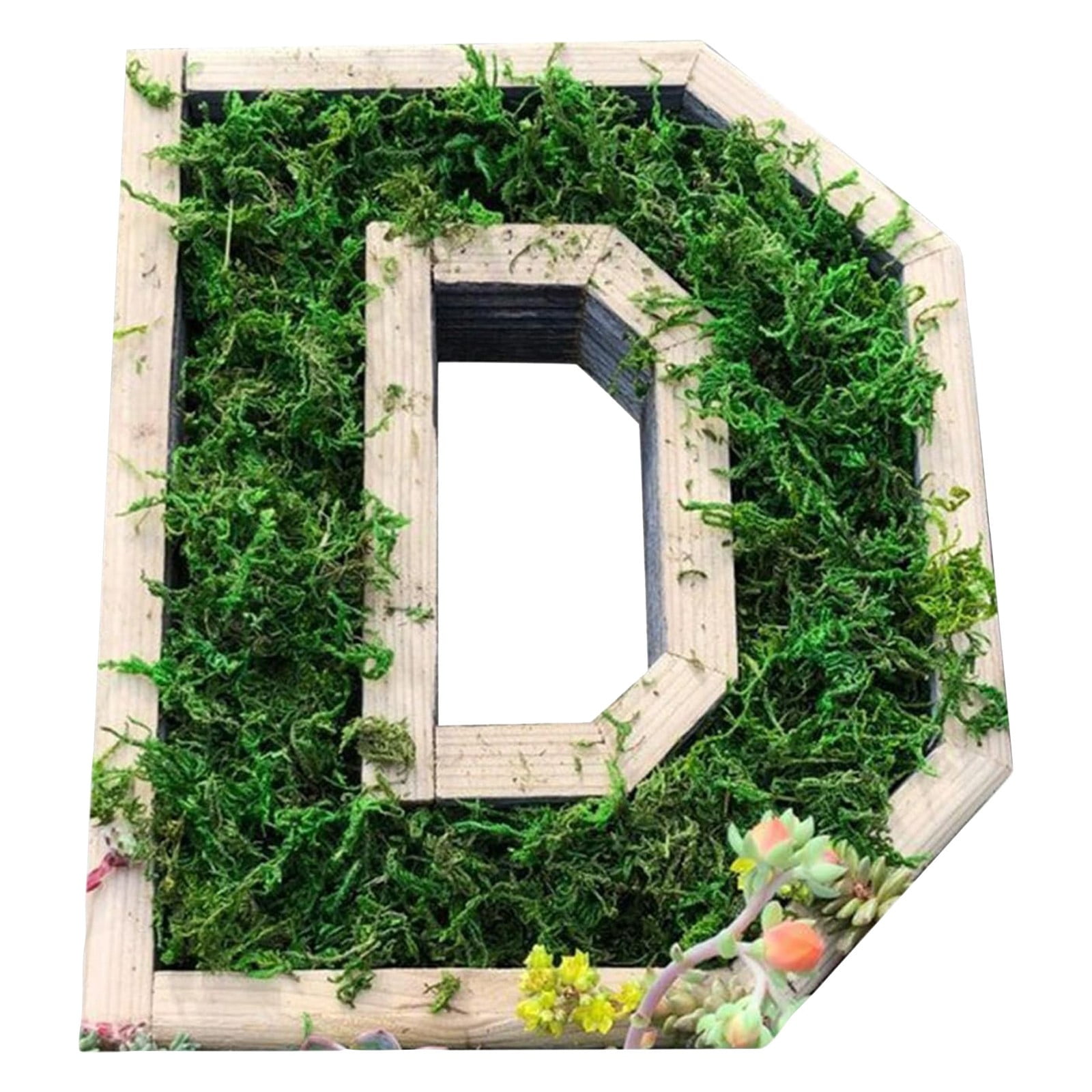 UYUH Decorative Wooden Wall Letters with Artificial Succulents ...