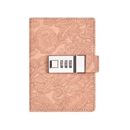WEMATE Lock Diary with Lock, A5 Leather Cover, 240 Pages, Password ...