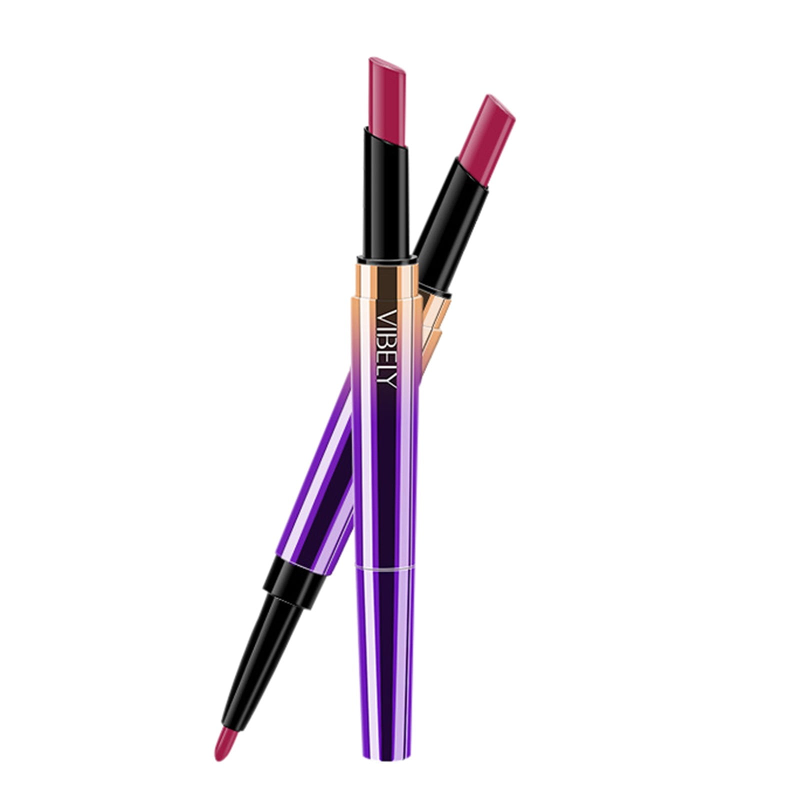 UYUH Double Head M-atte Lipstick with Lip Liner 2 In 1 Water-proof Long ...