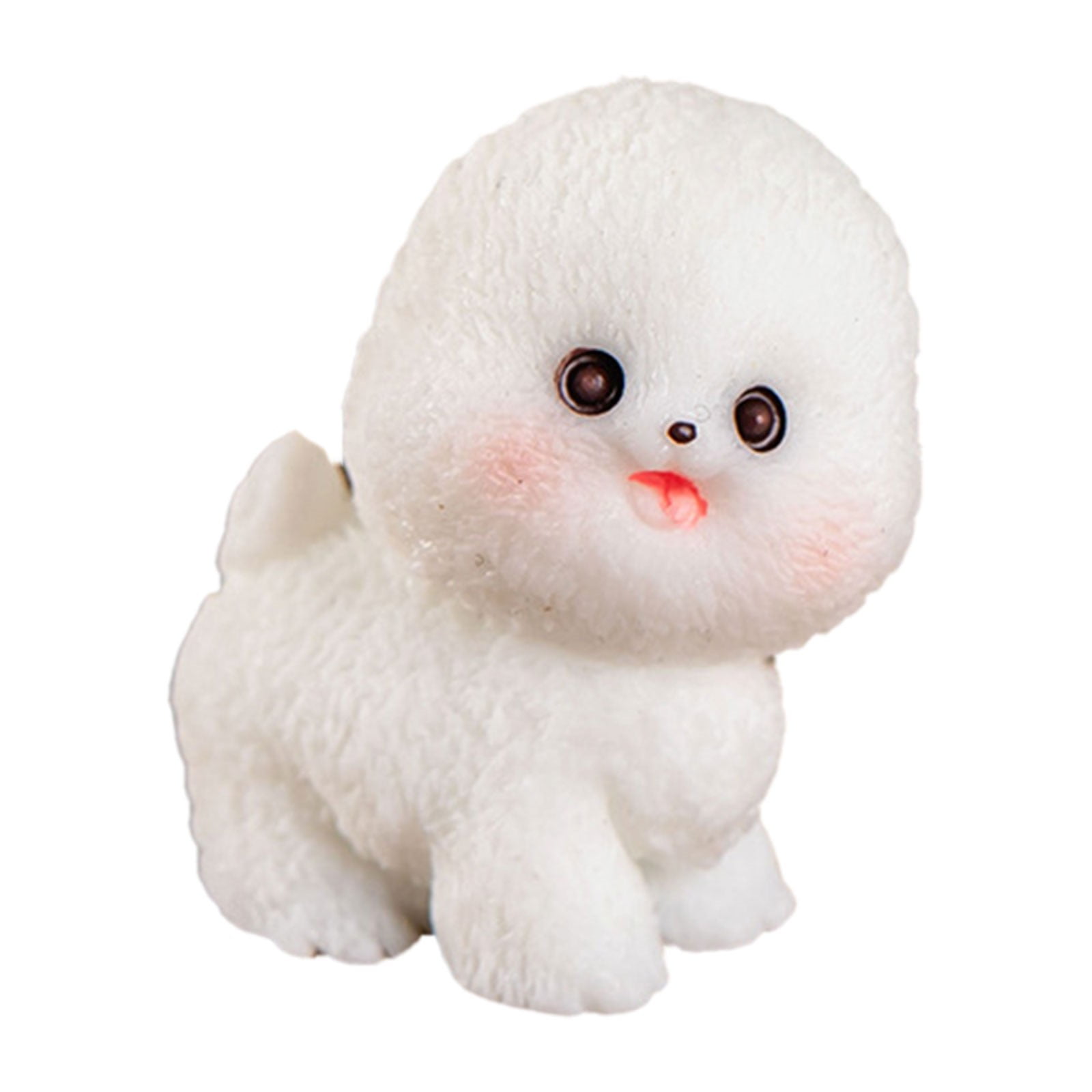 UYUH ‌Enchanting Miniature Dog Figurines Set 3D Hand-Painted Resin Desk ...