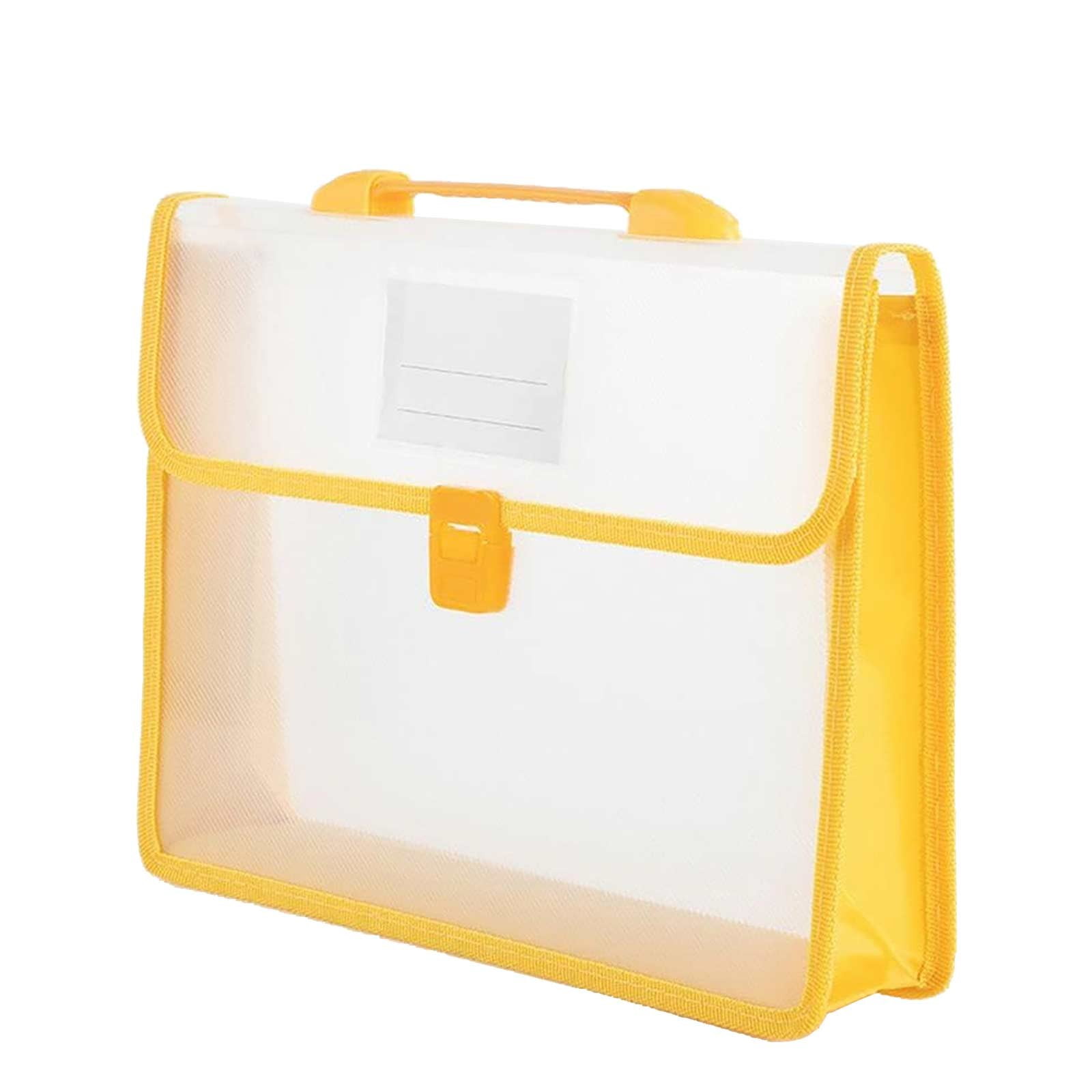 UYUH Envelopes Expanding File Folder with Handle PP Plastic Transparent ...