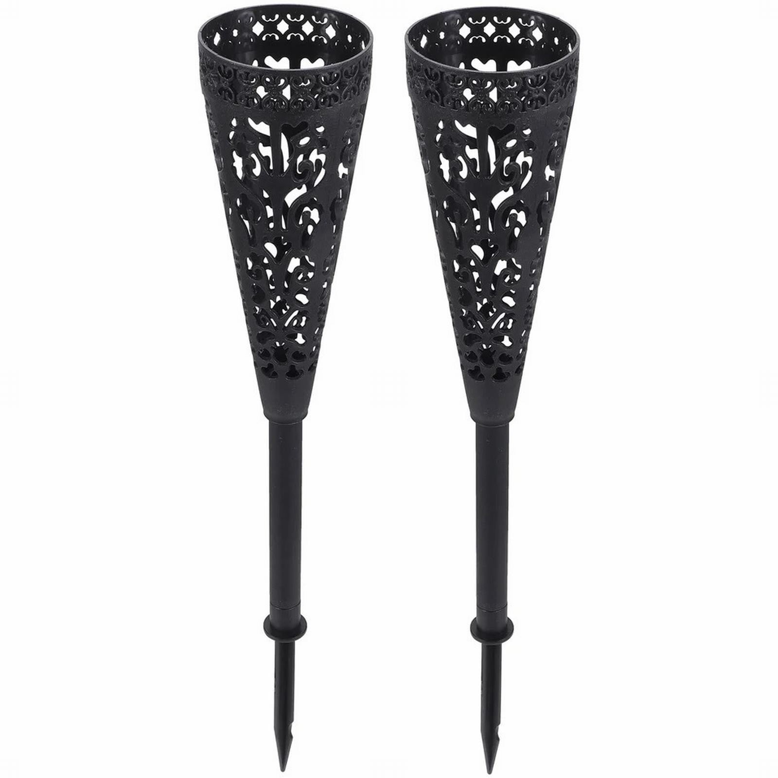 UYUH Memorial Flower Holder Conical Black Plastic Memorial Vase ...