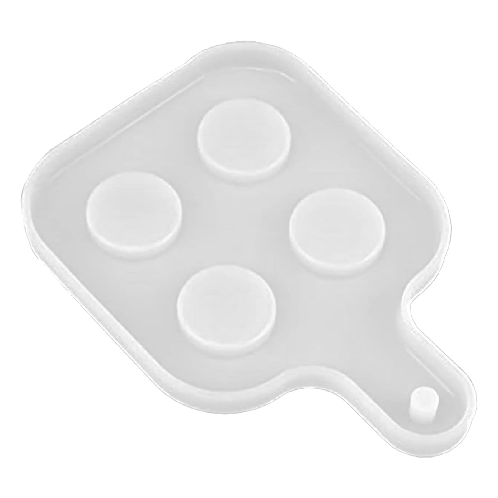 UYUH ‌Resin Serving Tray with 4-Hole Shot Glass Holder Durable Party & Home Bar Organizer ...