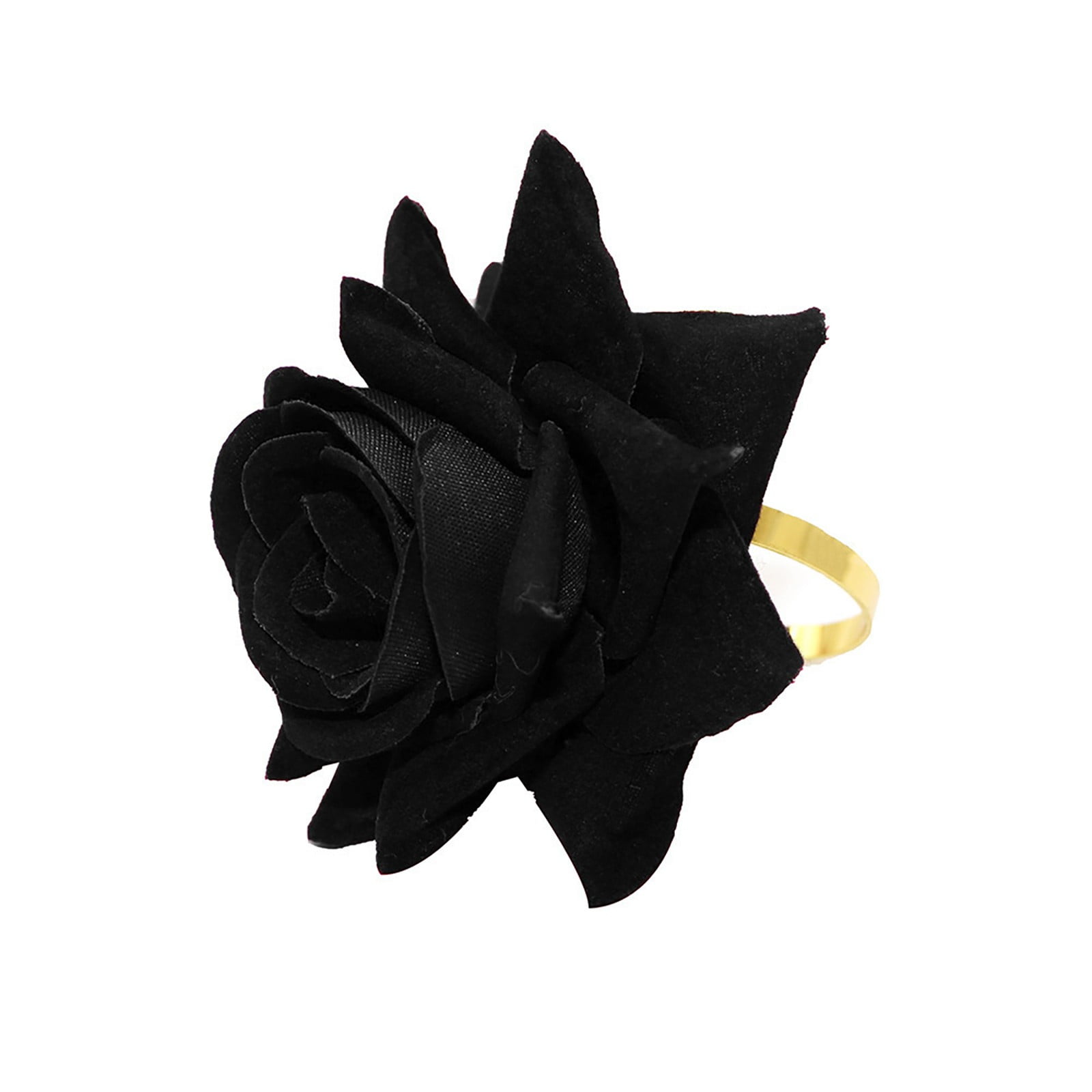 UYUH Rose Gold Napkin Rings for Wedding Elegant Floral Napkin Holders ...