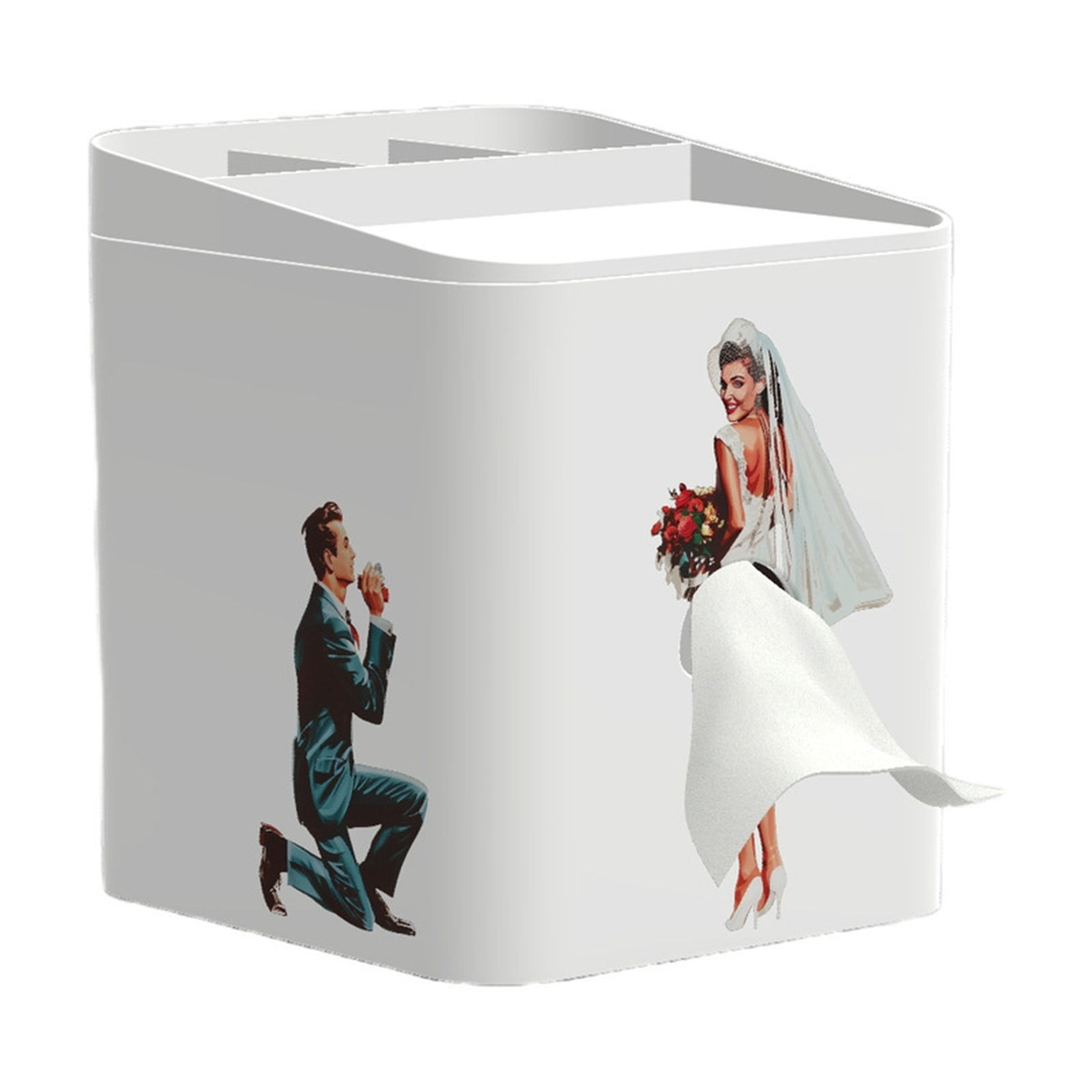 UYUH ‌Square Tissue Box Organizer with Lid Creative Decorative Storage ...
